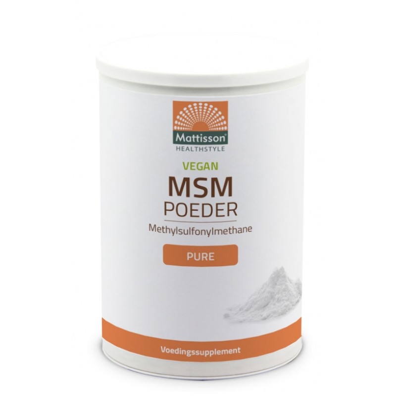 MSM Poeder Pure - Mattisson - NatuurlijkVoordeel.nl MSM Poeder Pure - Mattisson - NatuurlijkVoordeel.nl